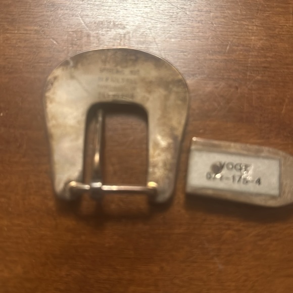 Vogt | Accessories | Vogt Belt Buckle Sterling Silver 4k Gold Fill Hand ...